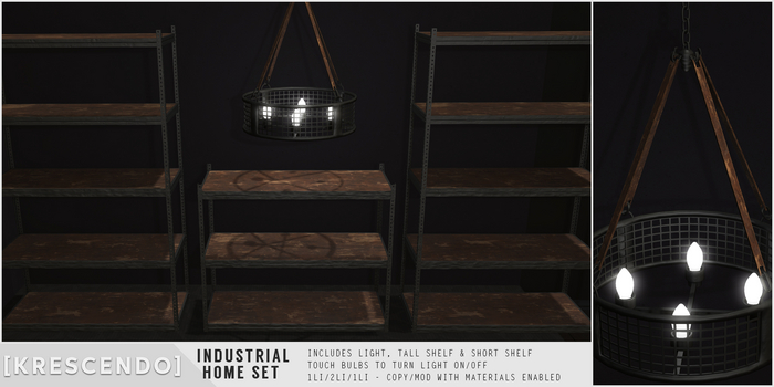 Second Life Marketplace - [Kres] Industrial Home Set
